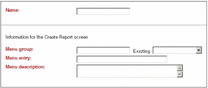 Creating a custom report template