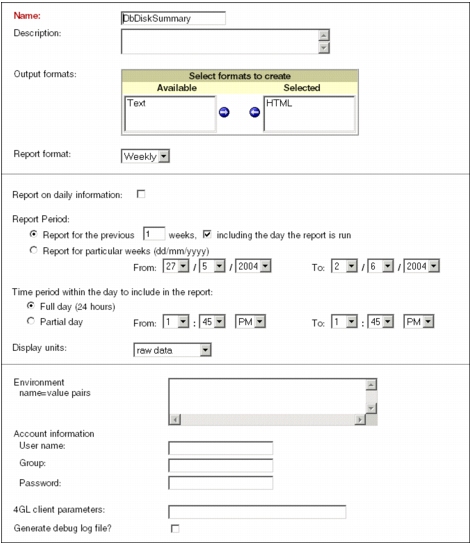 Creating a custom report template